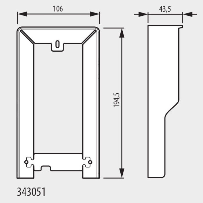 BTicino Regenkap voor Linea 3000 | Intercom Parlofoon Videofoon